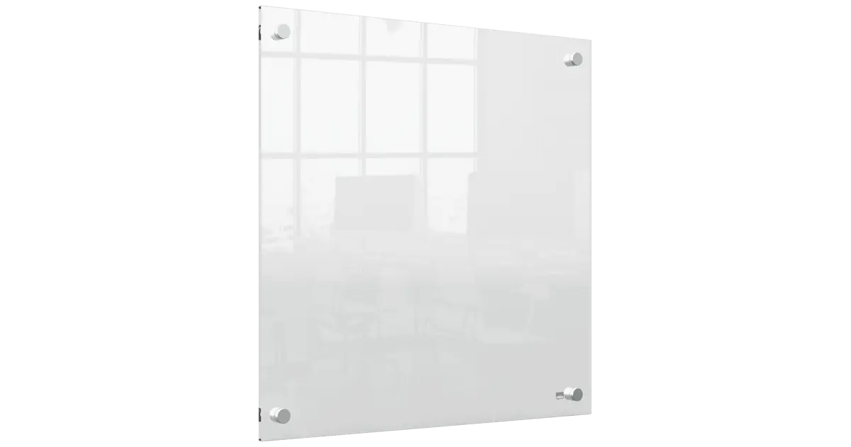 Nobo Transparent Acrylic Mini Whiteboard Wall Mounted 450x450mm | NOBO