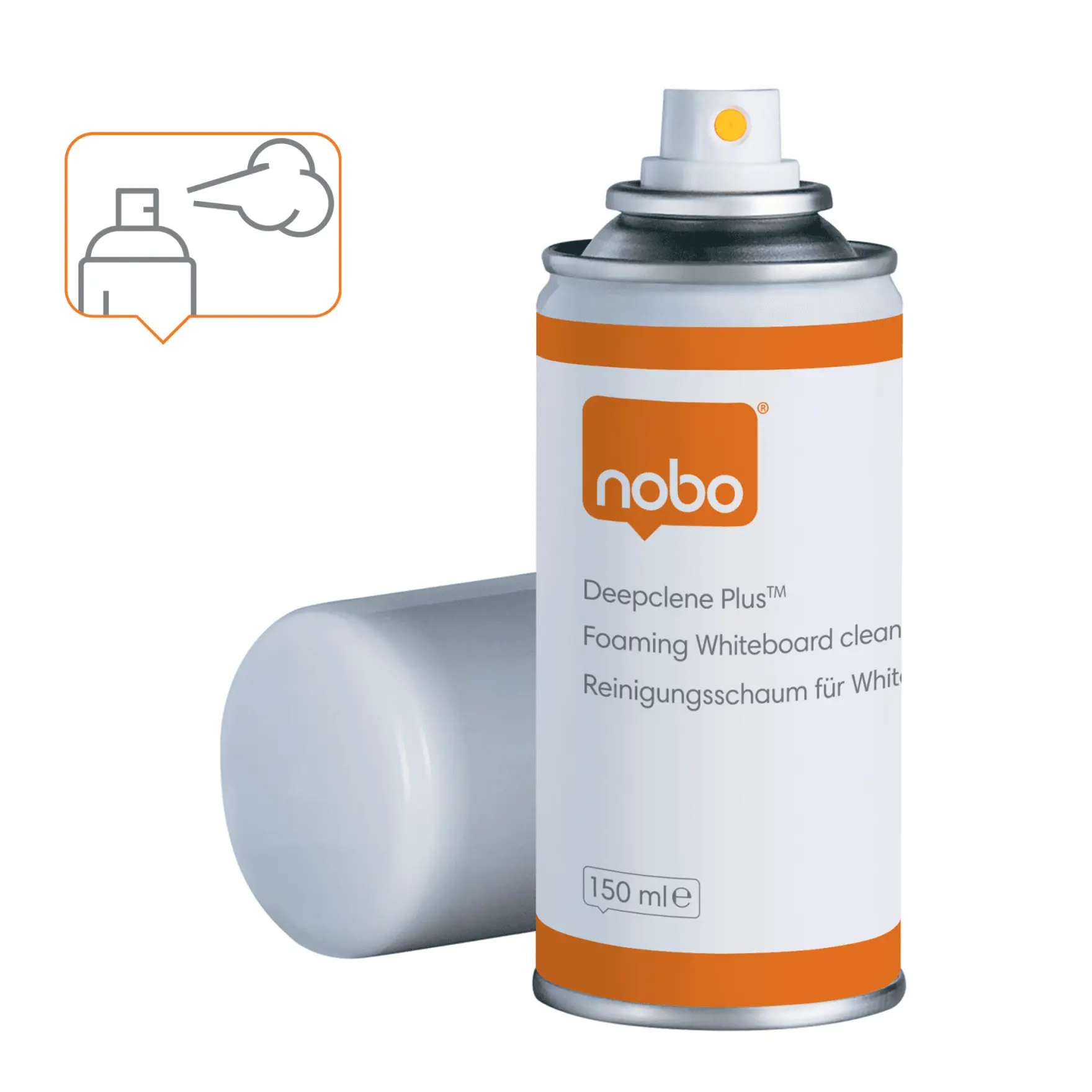 Nobo Deepclene Plus Foaming Whiteboard Cleaner 150ml | NOBO