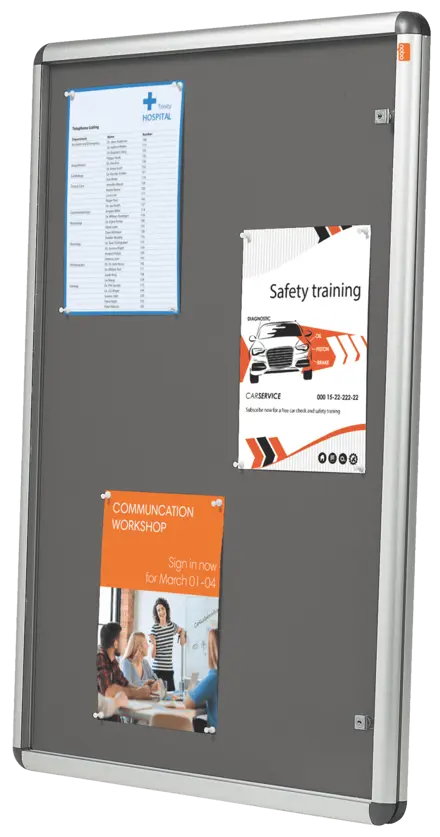 Nobo Internal Display Case A1 Grey Felt | NOBO