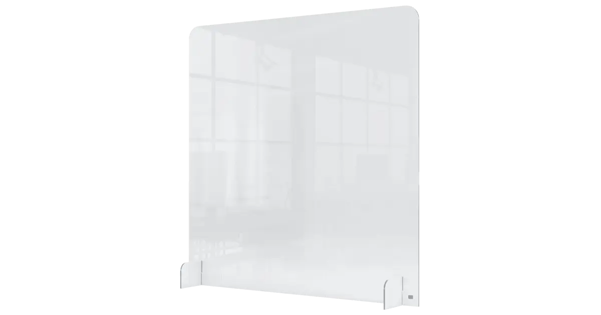 Nobo Clear Acrylic Protective Counter Partition Screen 700x850mm | NOBO