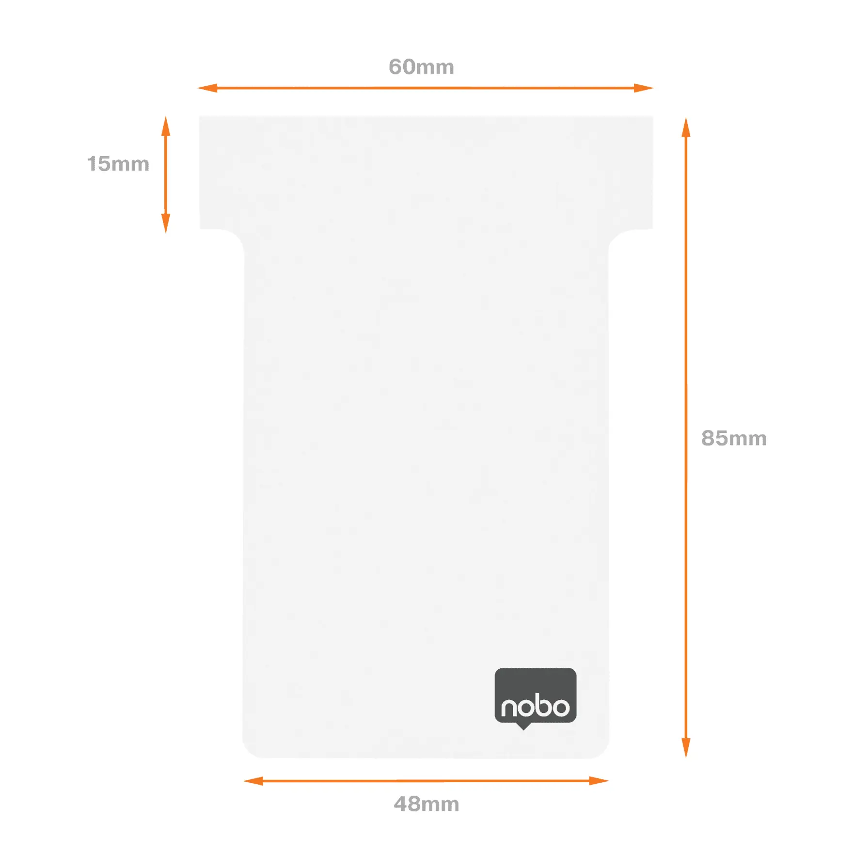 Nobo T-Card Printable Planning Cards - Size 2 | NOBO