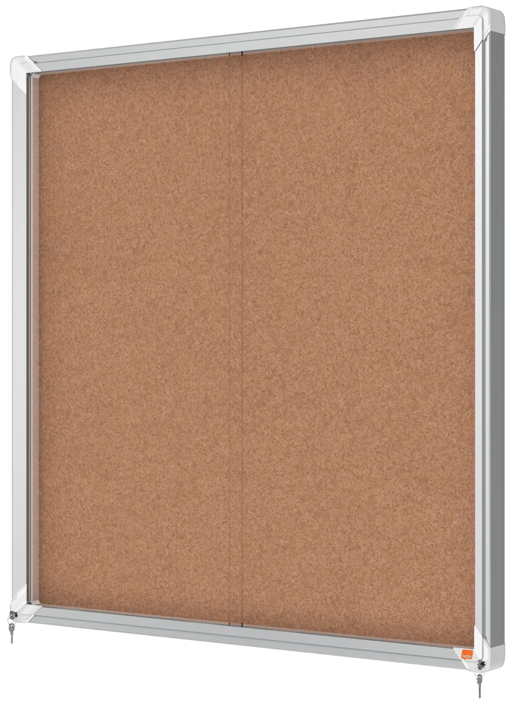 Nobo Premium Plus Cork Lockable Notice Board 12xA4 | NOBO