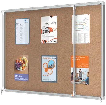 Glass Bulletin Board Case - Glass Designs