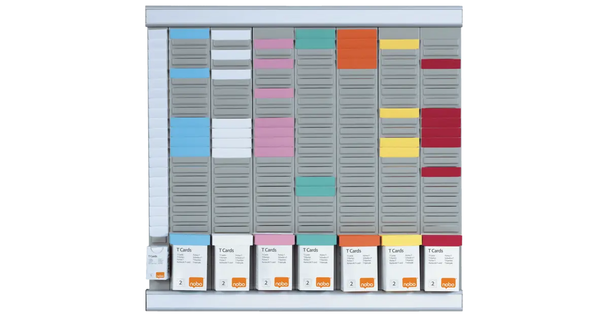 T-Card Planning Kit Nobo Office Planner 24 Slots | NOBO