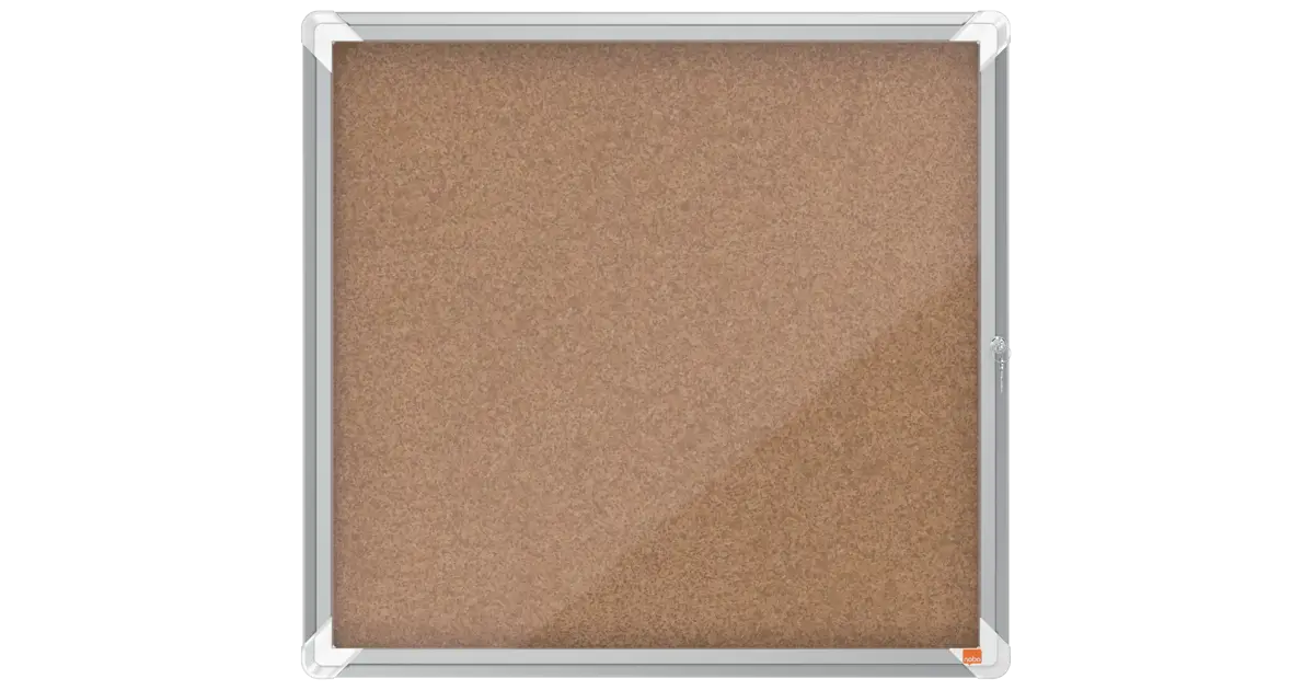 Nobo Premium Plus Cork Lockable Notice Board 6xA4 | NOBO