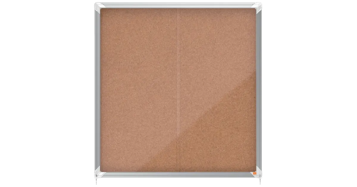 Nobo Premium Plus Cork Lockable Notice Board 12xA4 | NOBO