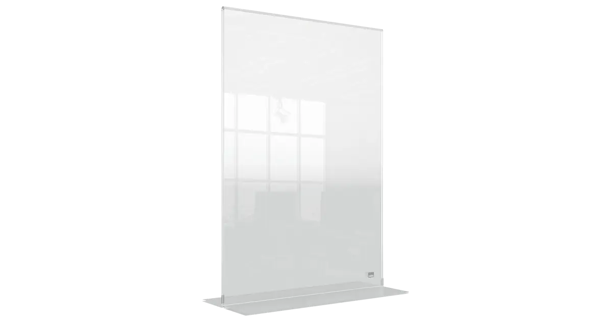 Nobo Premium Plus A3 Clear Acrylic Freestanding Poster Frame | NOBO