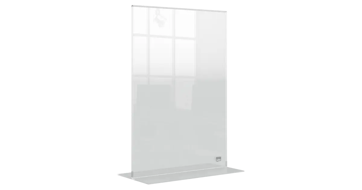 Nobo Premium Plus A4 Clear Acrylic Freestanding Poster Frame | NOBO