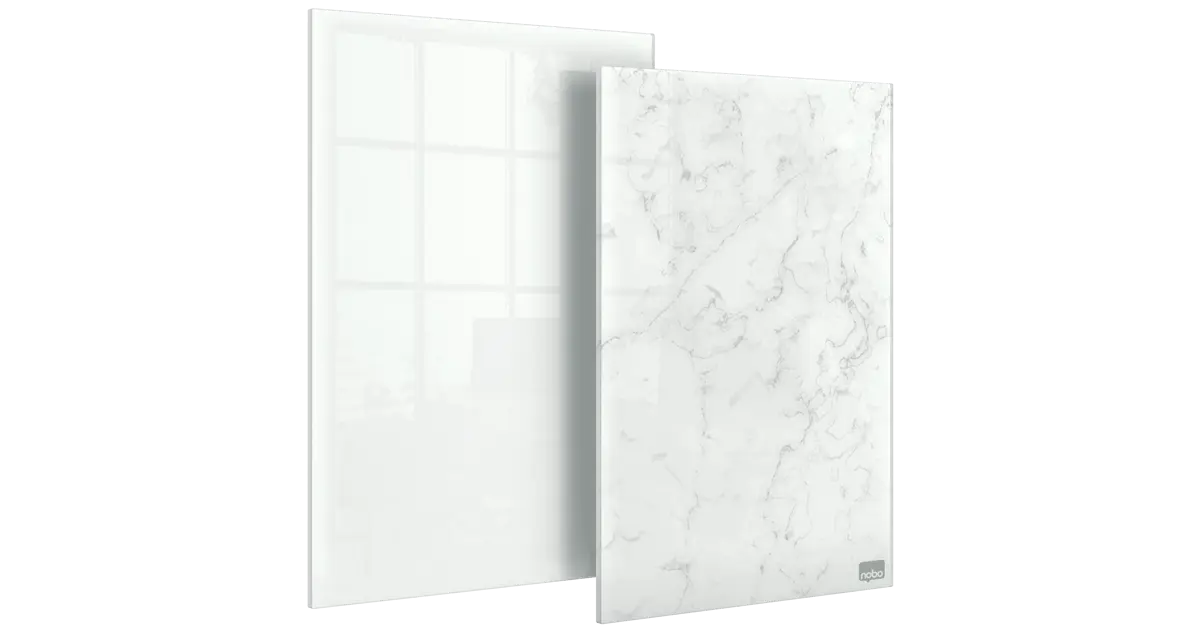 Nobo Glass Mini Whiteboard Notepads 230x152mm Pack of 2 | NOBO