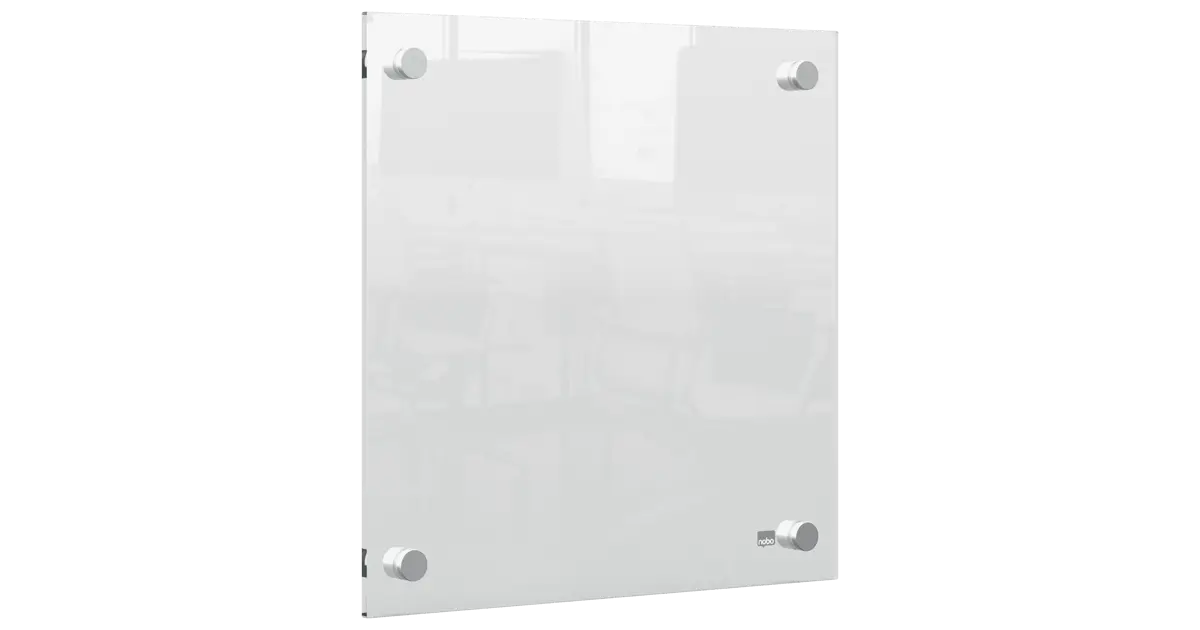 Nobo Mini tableau blanc acrylique transparent mural 300x300mm | NOBO