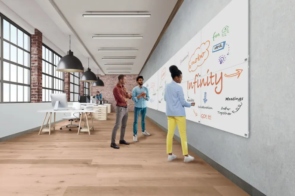 Nobo | Maximaliseer kantoorruimte met Infinity Whiteboards